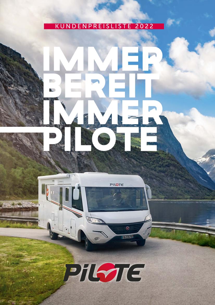Preisliste Pilote Wohnmobile 2022