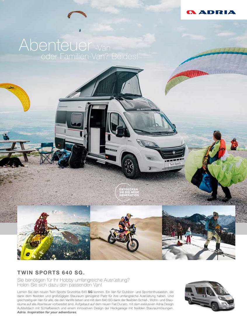 Adria Katalog & Preisliste [2022/2023] » durchblättern & downloaden!