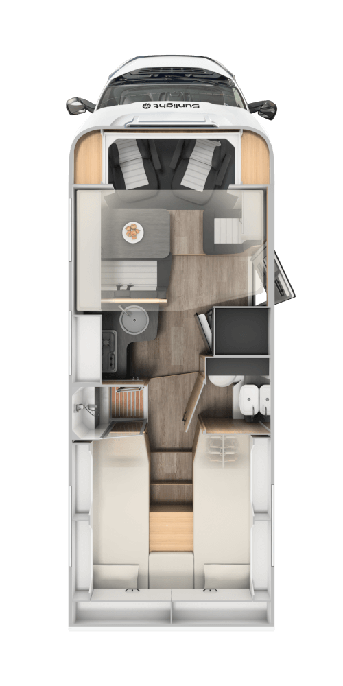 Sunlight T68 Adventure Edition: Hoher Reisekomfort für 2 oder 4 Personen